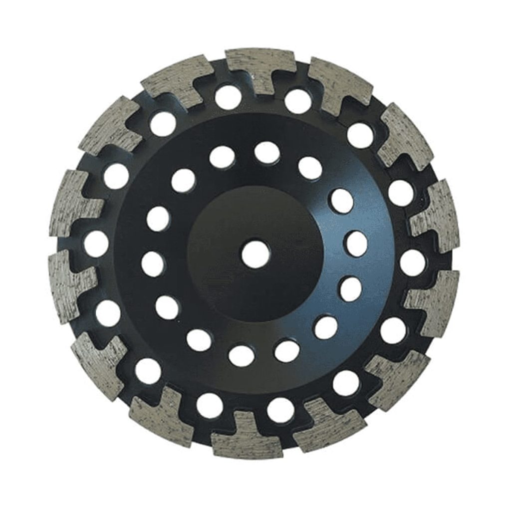 7" T-Segment Diamond Concrete Cup Wheel 5/8"-11 Arbor