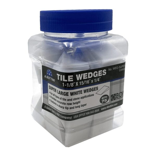 Tile Wedges Super Large White Wedges - Hard Rock Tool