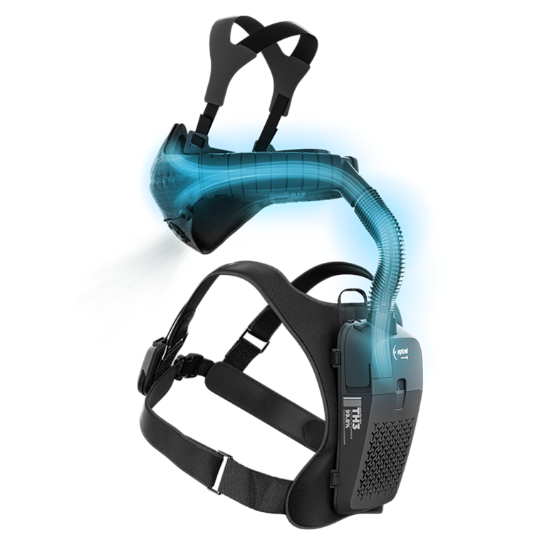 Optrel Swiss Air PAPR Mask System - Hard Rock Tool